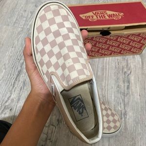 Vans | Shoes | Mahogany Rose Checkered Classic Slip On Vans | Poshmark